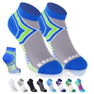 newzill low-cut compression socks unisex running socks with embedded frequency technology for heel, ankle & arch support, improves stamina endurance & balance