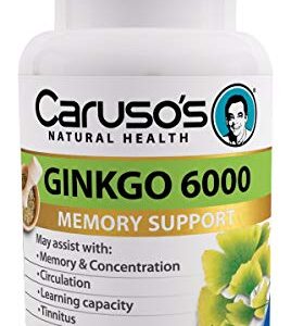 Carusos Natural Health One a Day Ginkgo 6000 60 Tablets