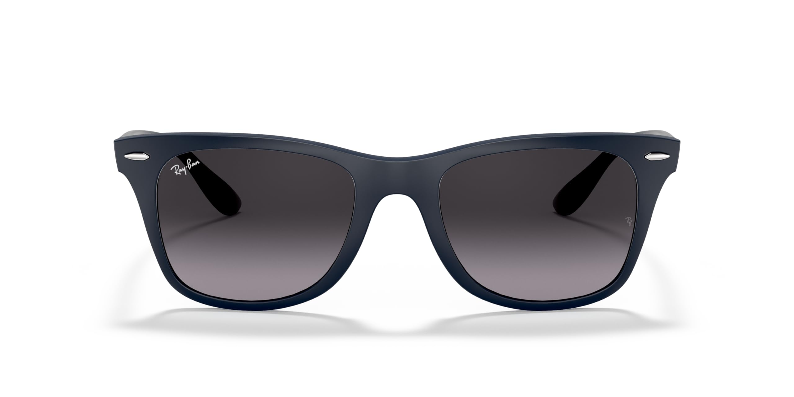 Ray-Ban RB4195 Wayfarer Liteforce Square Sunglasses, Matte Blue/Light Grey Gradient Dark Grey, 52 mm