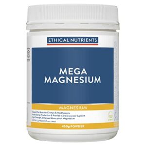 ethical nutrients mega magnesium powder citrus 450g