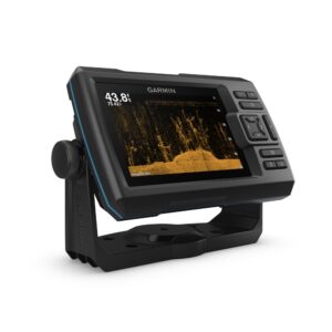 Garmin 010-01872-00 STRIKER 5CV with Transducer, 5" GPS Fishfinder, CHIRP Traditional And ClearVu Scanning Sonar Transducer, Built In Quickdraw Contours Mapping Software