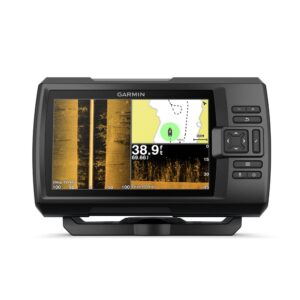 garmin striker 7sv with transducer, 7" gps fishfinder with chirp traditional, clearvu and sidevu scanning sonar transducer and built in quickdraw contours mapping software, 7 inches (010-01874-00)