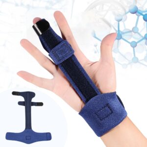 zjchao finger extension splint, finger brace adjustable fixing belt hand support for straightening curved finger fractures care locked stenosing tenosynovitis tendon release pain relief