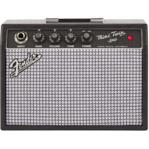 fender mini 65 twin-amp electric guitar amplifier, black, with 2-year warranty