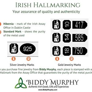 Biddy Murphy, Irish Trinity Earrings for Women, Genuine Celtic 925 Sterling Silver Jewelry, Made in Ireland, Crafted in Co. Dublin, by Artisan Jewelers