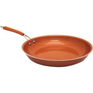 starfrit 030083-006-0001 11" eco copper fry pan, copper