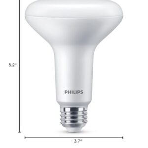 Philips LED Flicker-Free Frosted Dimmable BR30 Light Bulb - EyeComfort Technology - 650 Lumen - Soft White (2700K) - 7.2W=65W - E26 Base - Basic LED Old Version - Indoor - 12-Pack