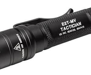 SureFire E2T-MV Tactician High-Output LED Flashlight with Maxvision, Black