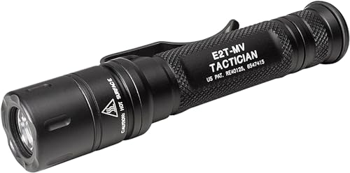 SureFire E2T-MV Tactician High-Output LED Flashlight with Maxvision, Black