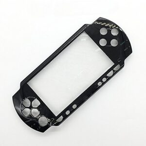 front face plate faceplate shell case cover replacement for sony psp 1000 1001 fat (black)