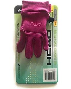 head kid's touchscreen gloves & mittens (raspberry heather, large)