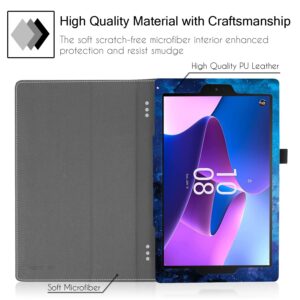 Famavala Folio Case Cover for 10.1" Fire HD 10 Tablet (Previous 9th / 7th / 5th Generation, 2019/2017 /2015 Release) (BlueSky)