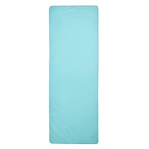 mission vaporactive yoga mat towel, blue curacao, 24.5" x 69"