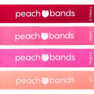 Peach Bands Resistance Bands Set - Exercise Workout Bands for Legs and Butt