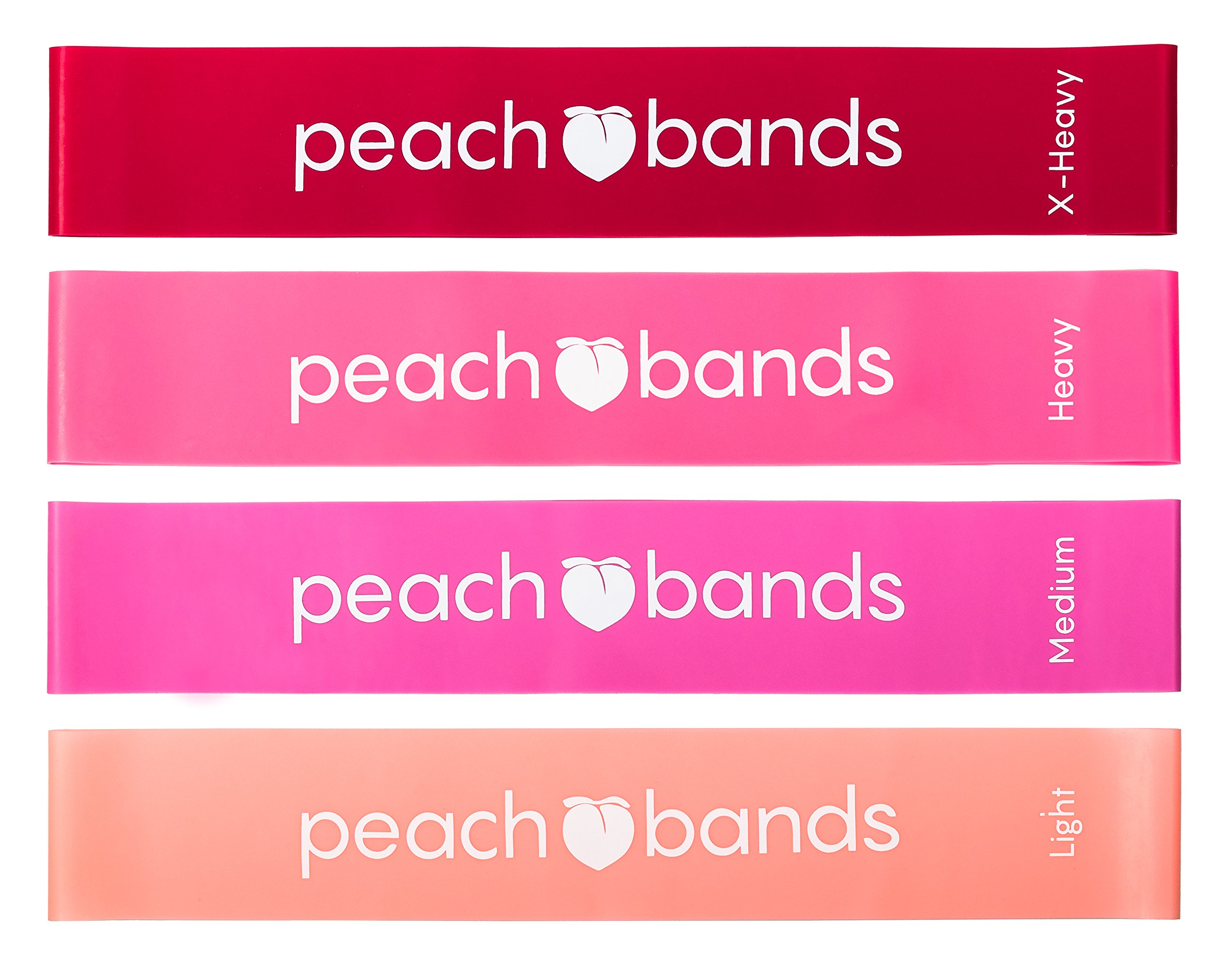 Peach Bands Resistance Bands Set - Exercise Workout Bands for Legs and Butt