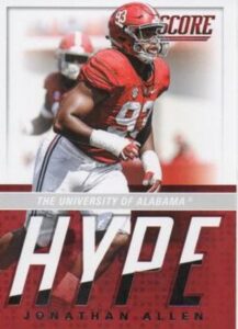 2017 score hype #7 jonathan allen nm-mt