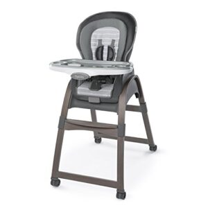 ingenuity boutique collection 3-in-1 wood high chair, bella teddy - high chair, toddler chair, and booster