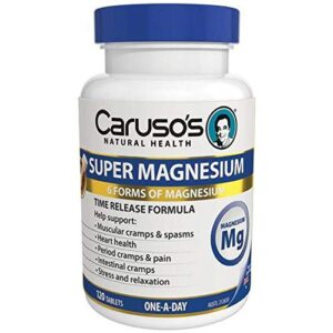 carusos natural health super magnesium 120 tablets