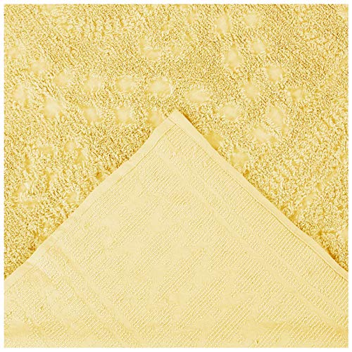 Better Trends 100% Cotton Chenille Bedspreads King Size, Rio Collection Floral Design Bed Cover in Yellow - Tufted Cotton Bedspreads, Lightweight Bedspreads & Coverlets