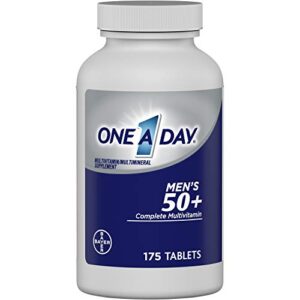 one a day menâ€™s 50+ multivitamins, supplement with vitamin a, vitamin c, vitamin d, vitamin e and zinc for immune health support*, calcium & more, 175 count