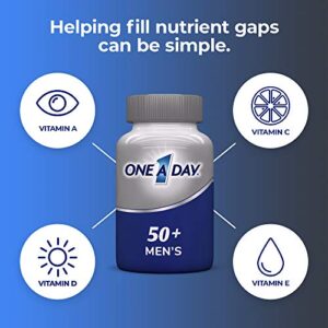 One A Day Menâ€™s 50+ Multivitamins, Supplement with Vitamin A, Vitamin C, Vitamin D, Vitamin E and Zinc for Immune Health Support*, Calcium & more, 175 count