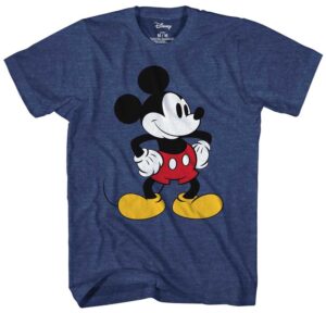 disney mickey mouse tones camiseta camisa para hombre adulto men t-shirt graphic tee tshirt for adult tee clothing extra large disneyland world (navy heather, x-large)