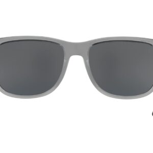 A|X ARMANI EXCHANGE Men's AX4070S Square Sunglasses, Transparent Magnet Grey/Light Grey Mirrored/Black, 57 mm