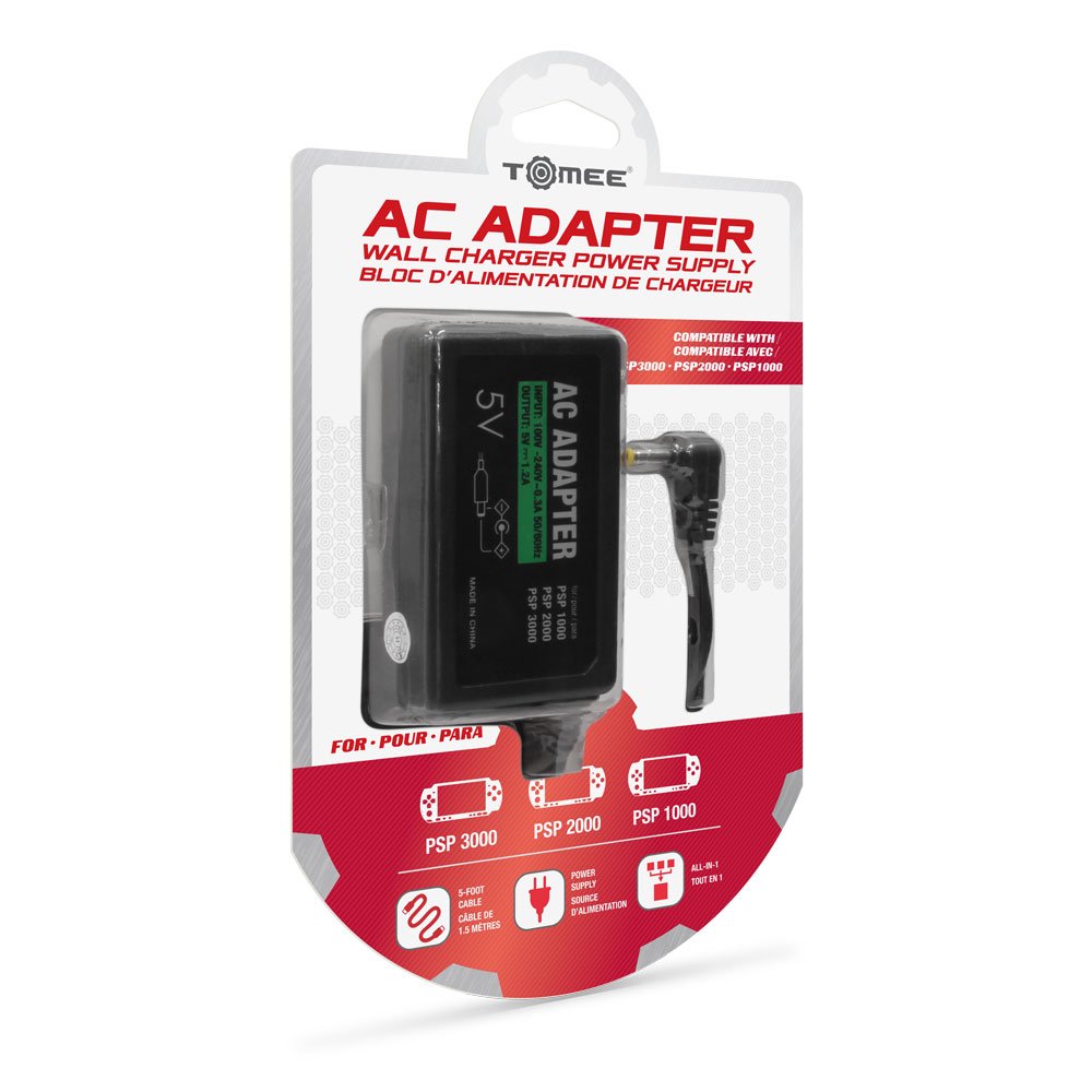 Tomee AC Adapter for PSP (3000, 2000, and 1000 Models)