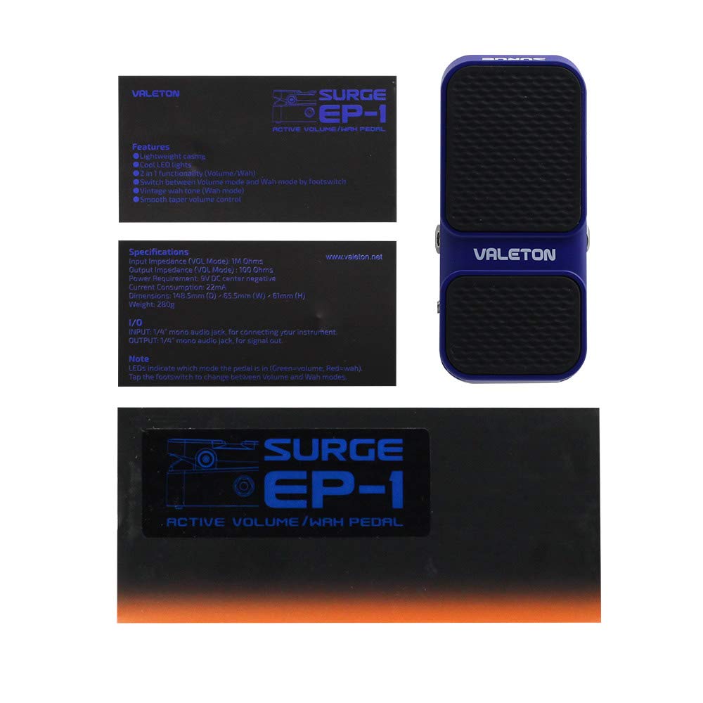 Valeton Surge EP-1 Mini Wah/ Active Volume Pedal