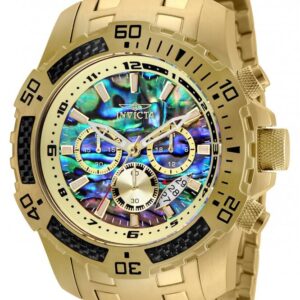 Invicta Men's Pro Diver Scuba Quartz Watch, Gold, 25094