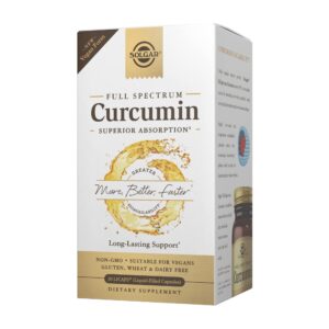 solgar full spectrum curcumin - 30 licaps - superior absorption - brain, joint & immune health - vegan, gluten free, non-gmo, dairy free - 30 servings