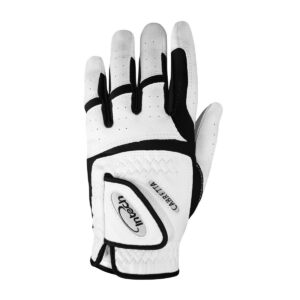 intech junior golf glove (black/white)