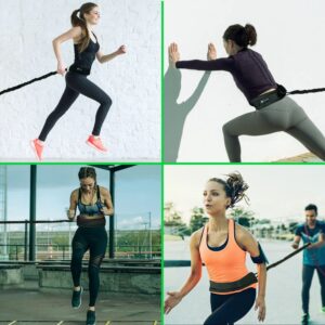 INTENT SPORTS 360° Dynamic Speed Resistance and Assistance Trainer Kit 8 Ft. Strength 80 Lb Resistance Running Bungee Band (Waist). Solo or Partner. Multi-Sport Maximize Power, Strength, Speed! eBook!