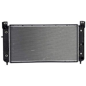 klimoto radiator 34" wide | compatible with chevrolet silverado suburban tahoe cadillac escalade 4.8l 5.3l 6.0l 6.2l v8 | kli2370 compatible with gm3010274 15841573 25811504 52486596 52487603 2370