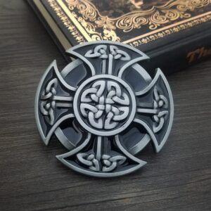 YOQUCOL American Mens Keltic Irish Scottish Celtic Cross Celtic Knot Belt Buckle