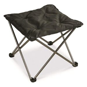 guide gear camping chair foot stool, folding, collapsible, portable footrest black