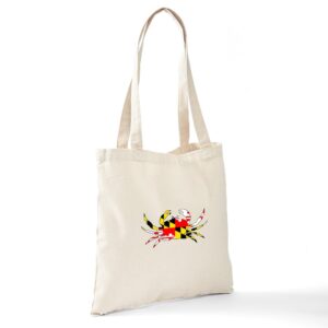 CafePress Maryland Crab Tote Bag Natural Canvas Tote Bag, Reusable Shopping Bag