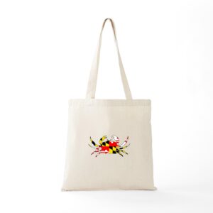 CafePress Maryland Crab Tote Bag Natural Canvas Tote Bag, Reusable Shopping Bag