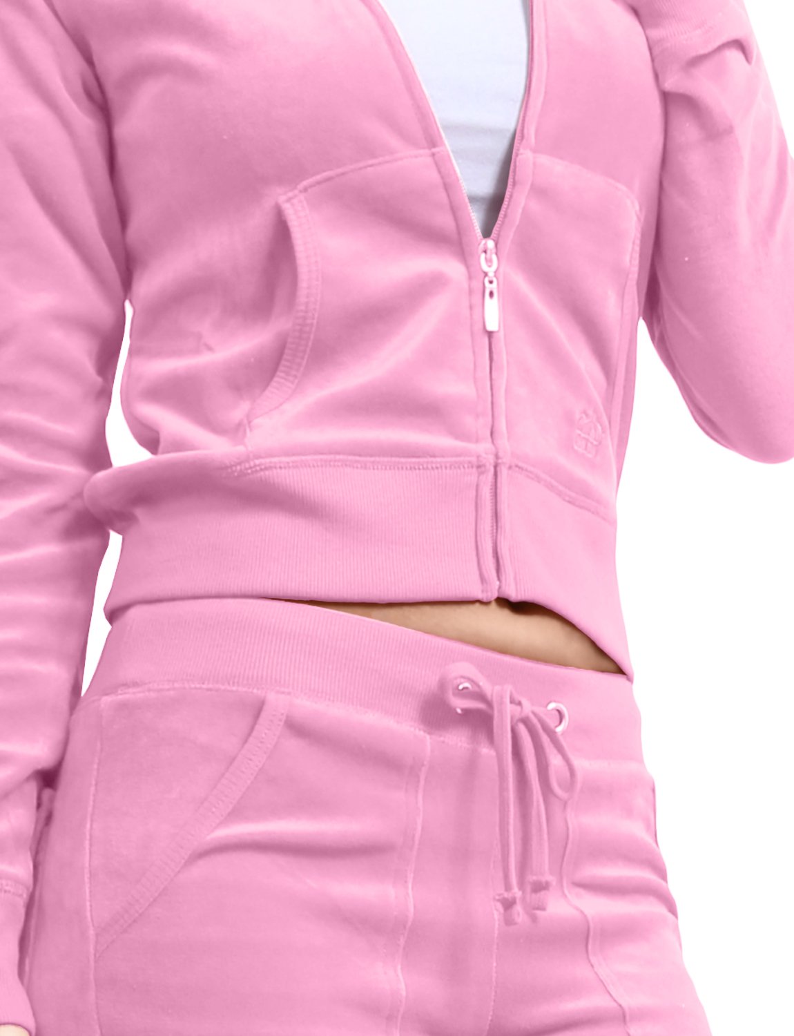 NE PEOPLE Women’s Tracksuit Set – 2 Piece Slim Fit Velour Velvet Casual Zip Up Hoodie Jacket Sweatsuit and Sweatpants NEWTS03 Dustypink S