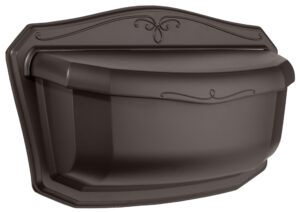 architectural mailboxes 2541rz-10 villa wall mount mailbox, large, rubbed bronze