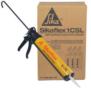 sikaflex 1c sl 29 oz limestone - sikaflex self leveling concrete sealant. polyurethane, concrete crack filler. avoid broken tubes with our custom shipping box. case of 12. 29oz applicator gun included