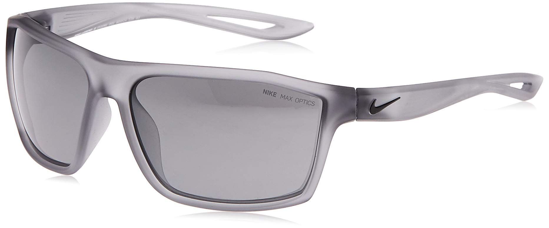 Nike Legend S Rectangular Sunglasses, Matte Cool Grey/Black, 60 mm