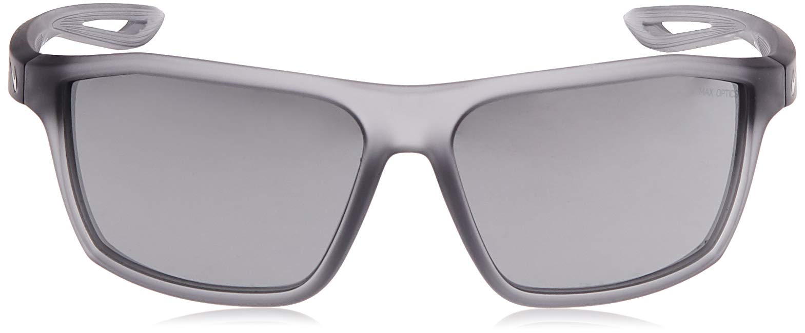 Nike Legend S Rectangular Sunglasses, Matte Cool Grey/Black, 60 mm