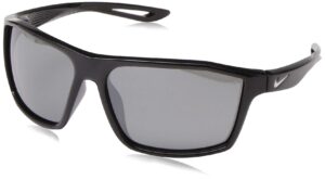 nike ev1061-010 legend s frame grey with silver mirror lens sunglasses, black/white