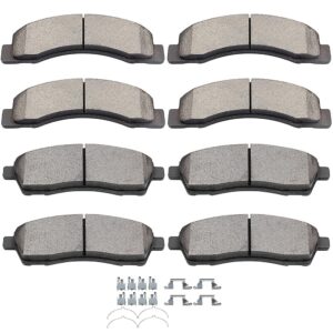 scitoo ceramic brake pads kits, 8pcs brakes pads set fit for 2000-2005 for ford excursion,1999-2004 for ford for f-250 super duty,1999-2004 for ford for f-350 super duty