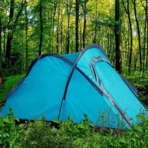 Alvantor Camping Tent Outdoor Warrior Pro Backpacking Light Weight Not Waterproof Family Tent Pop Up Instant Portable Compact Shelter Easy Set Up (PATENT PENDING), Teal, 83” x 55” x 42”H (9013)