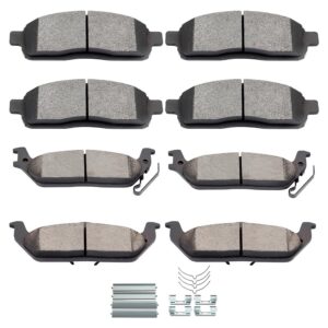 ceramic brake pads kits,scitoo 8pcs brakes pads set fit for 2004-2008 for ford for f-150,2006-2008 for lincoln mark lt