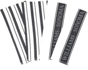 williams-sonoma classic striped towels set & logo towels set - 4 pack (black)