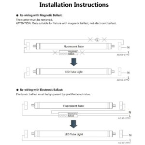 JOMITOP 8ft Led Tube Light,T8 LED Light Bulb 8 foot, 45W (100W Equivalent),Single Pin FA8 Base Led Shop Lights,Dual-Ended Power, Cold White 6000K, 5400LM, Clear Cover, AC 85-277V 4 Pack