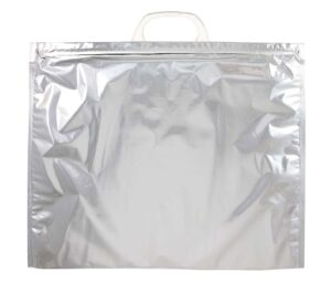 jay bags blank reusable insulated food bag, small, silver